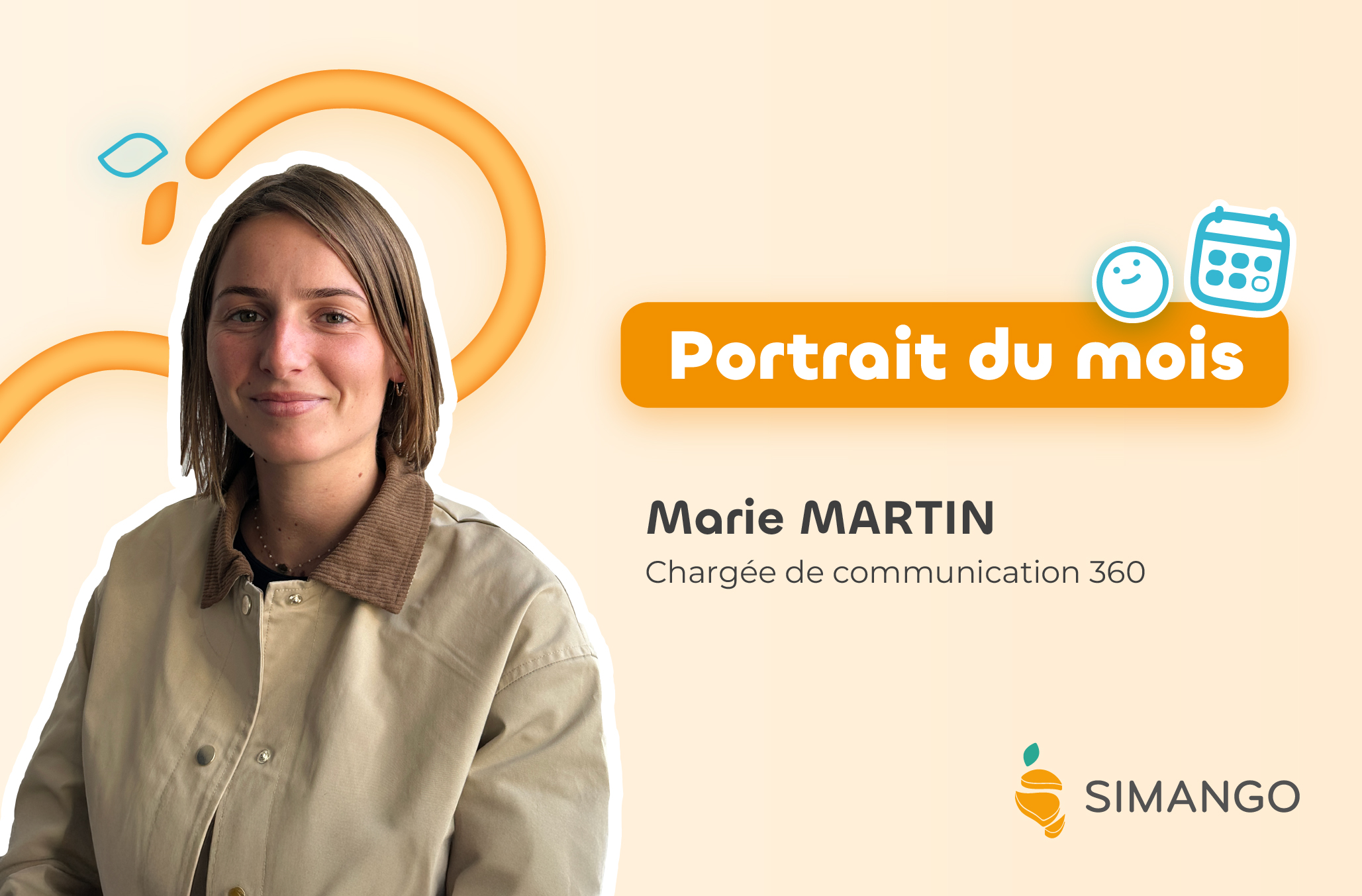 Portrait du mois : Marie, chargée de communication chez Simango - Simango